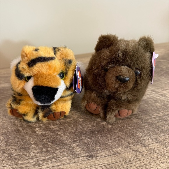 Puffkins | Toys | 2 Vintage 9s Puffkins Tipper Tiger Grizwald Bear 4 ...